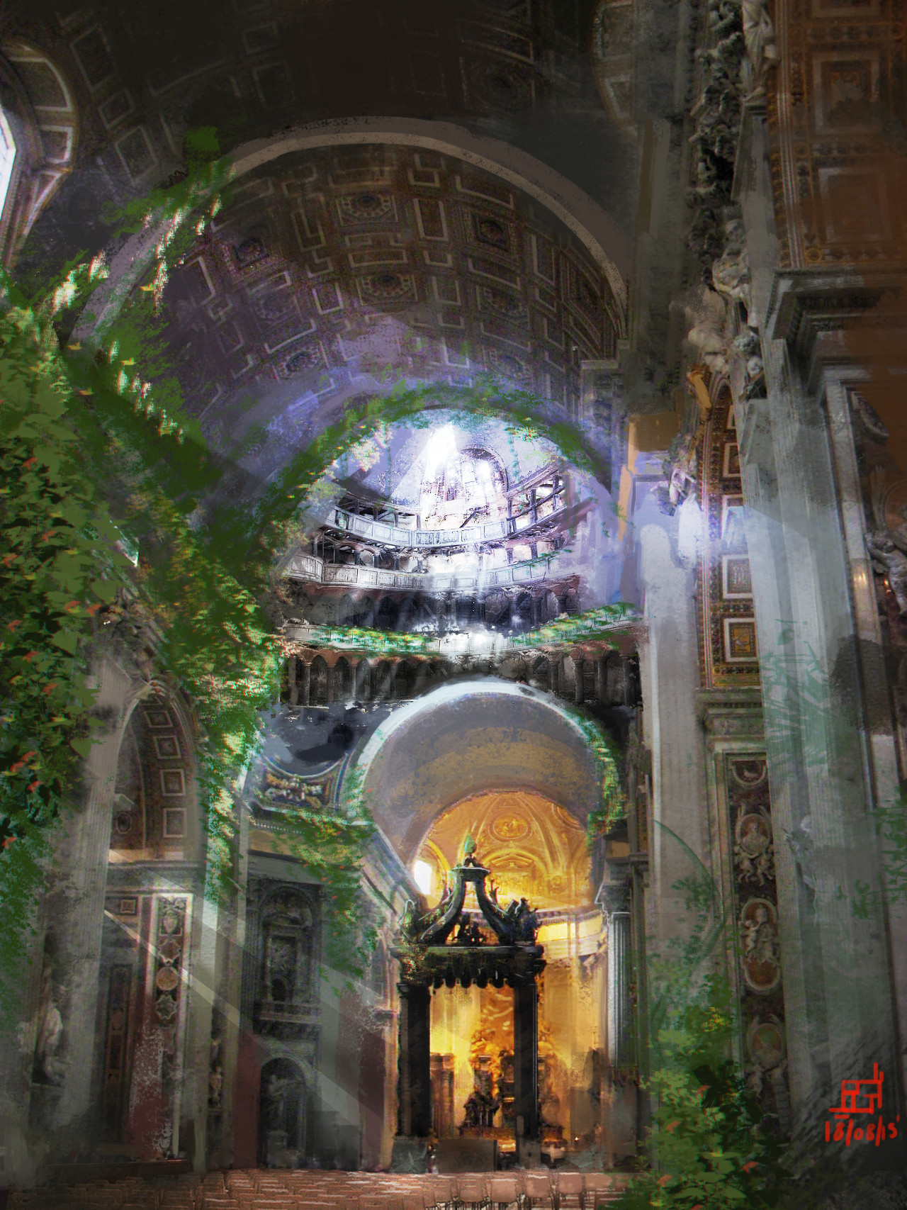 ArtStation - Overgrown Cathedral