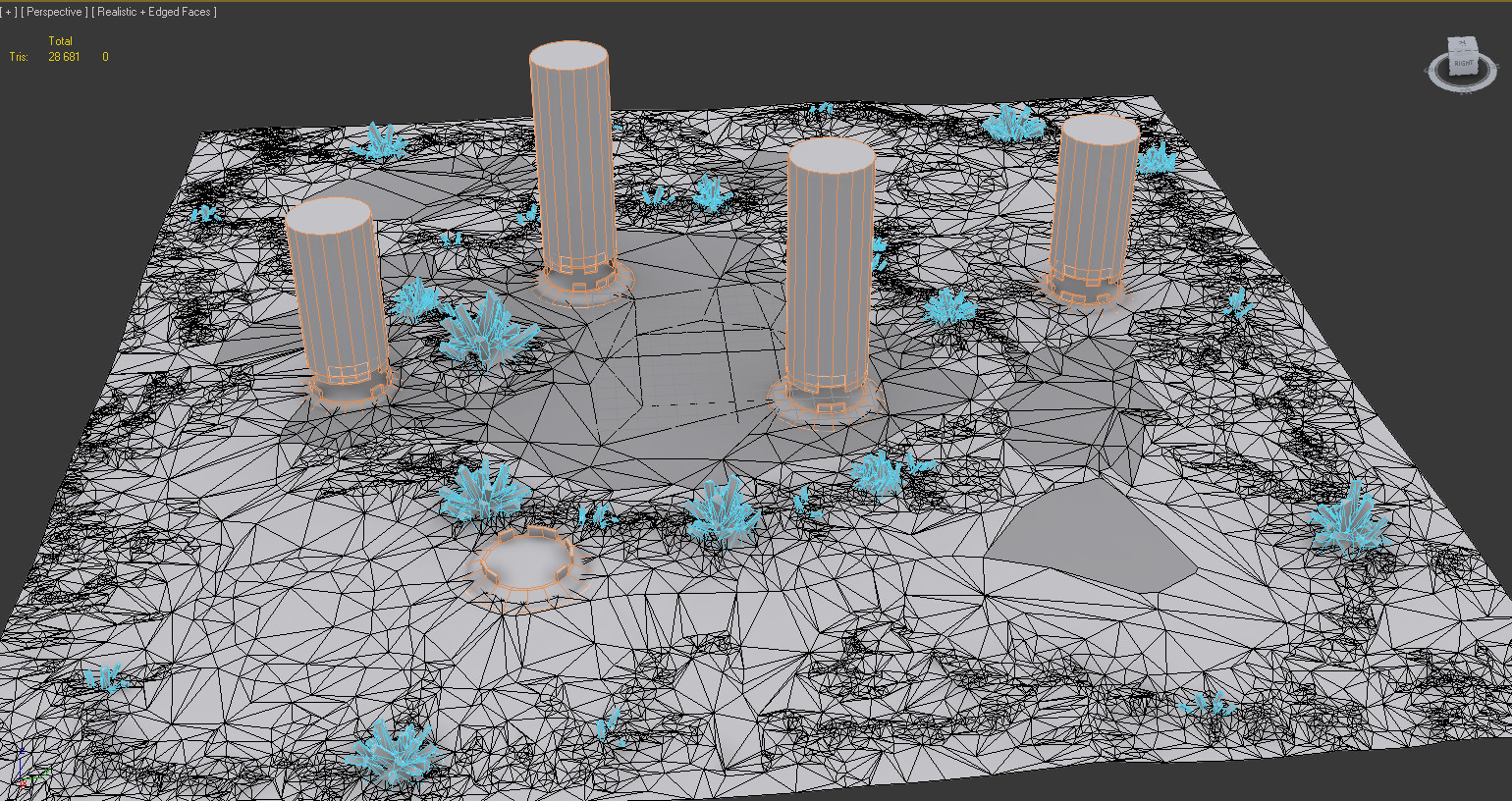 ArtStation - low poly map "Crystall"