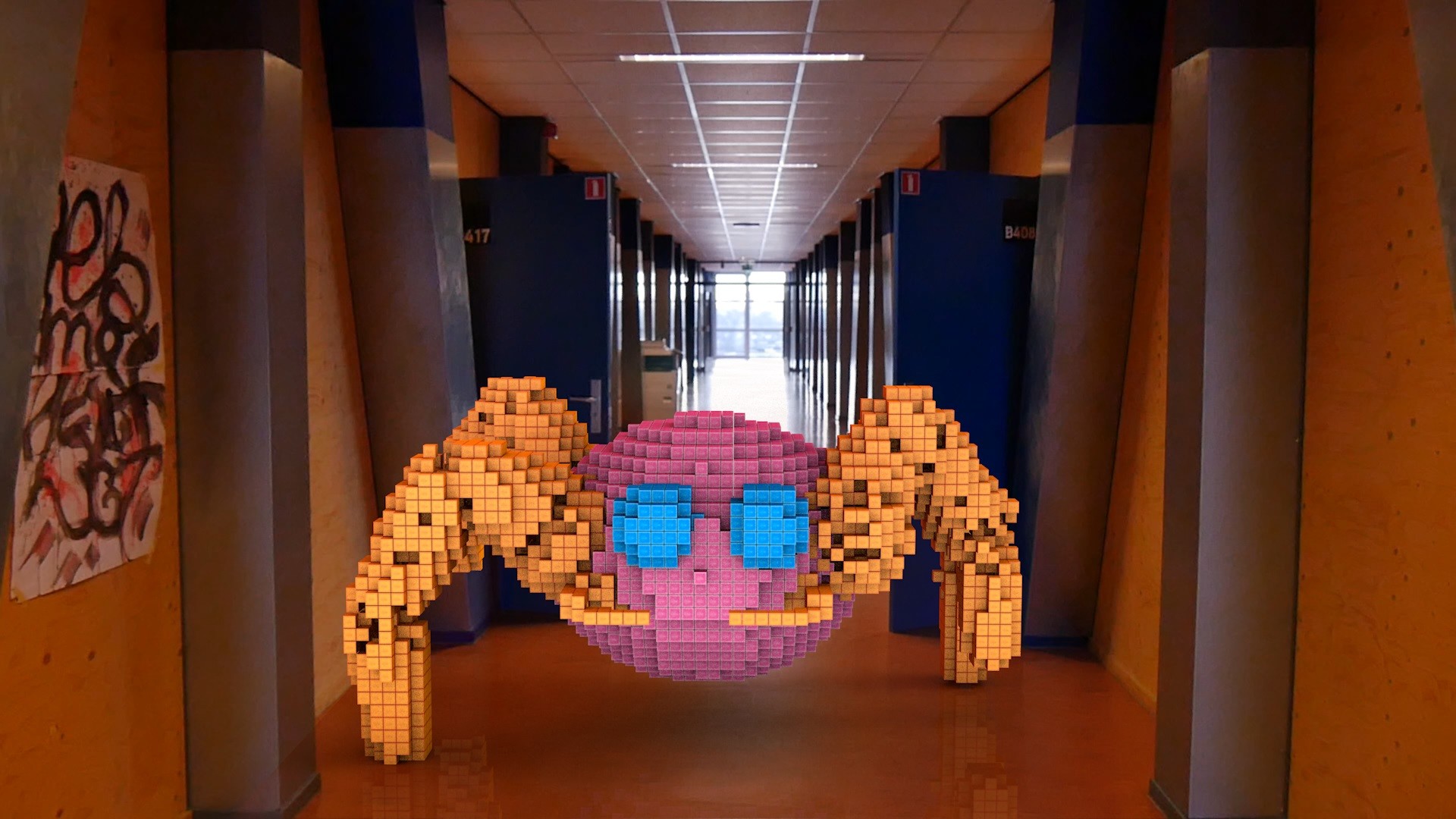 ArtStation - Pixels Spider Animation