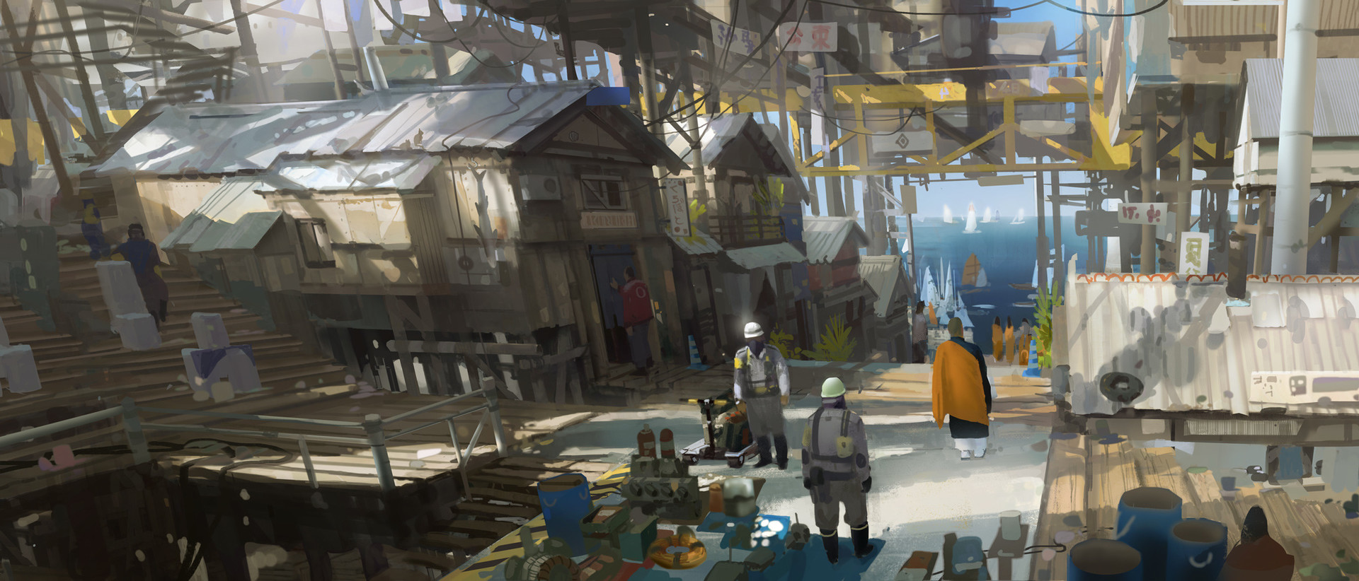 ArtStation - Post-collapse Village