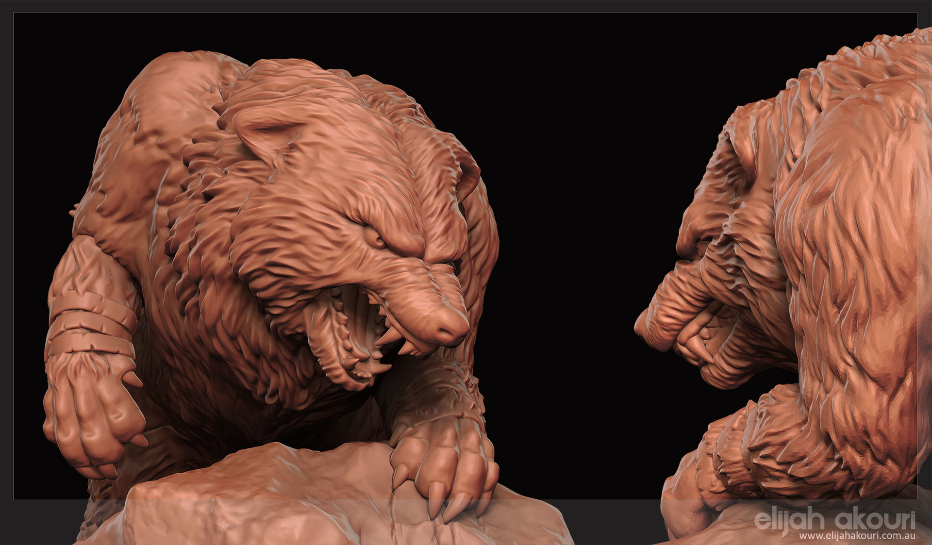 ArtStation - Norse Fenrir Miniature