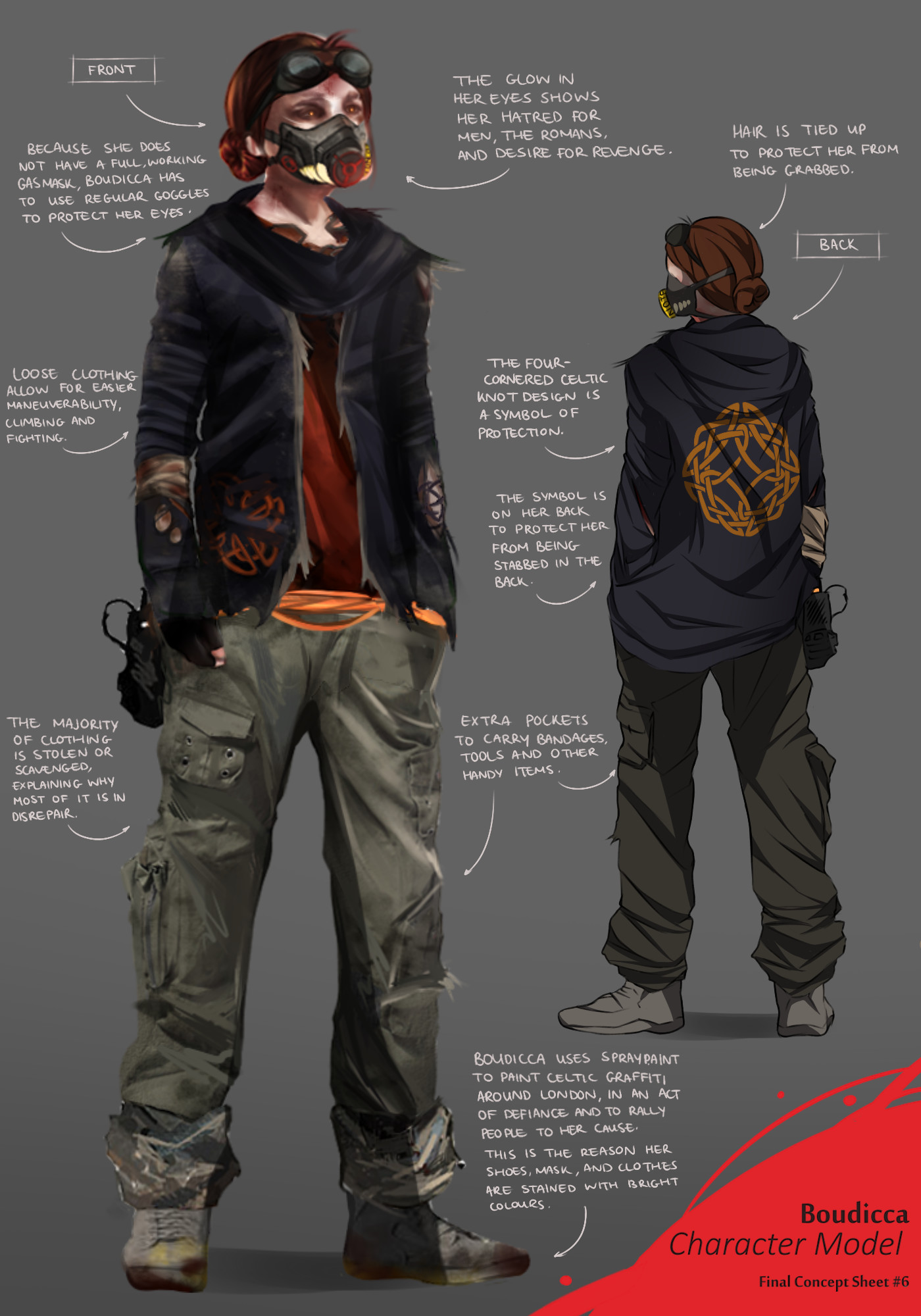 ArtStation - Boudicca - Character Model - Concept Sheets