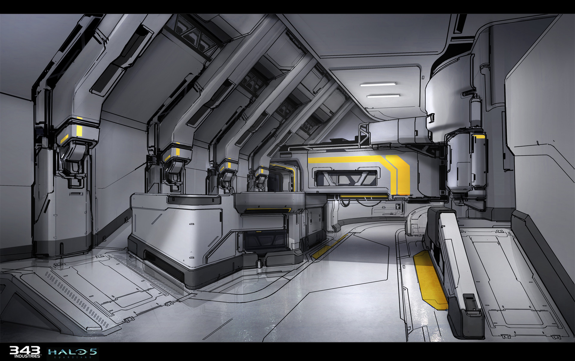 ArtStation - Home Base interior for Halo 5 Guardians
