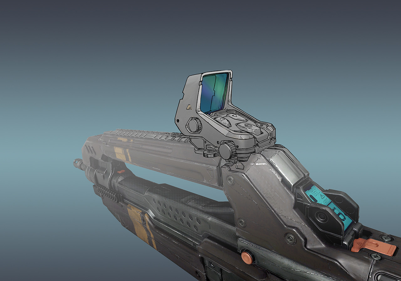 ArtStation - Halo 5 / concept explorations for BR reflex sight _ line ...