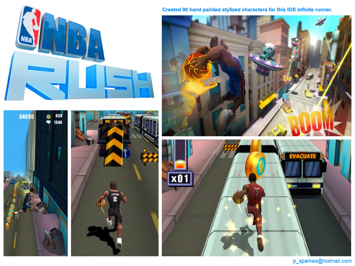 ArtStation - Game Artwork: NBA Rush IOS