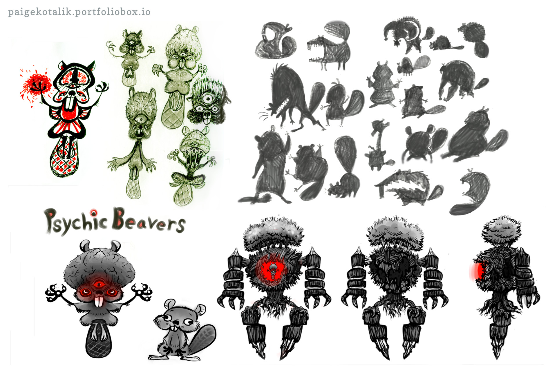 ArtStation - Beaver character designs