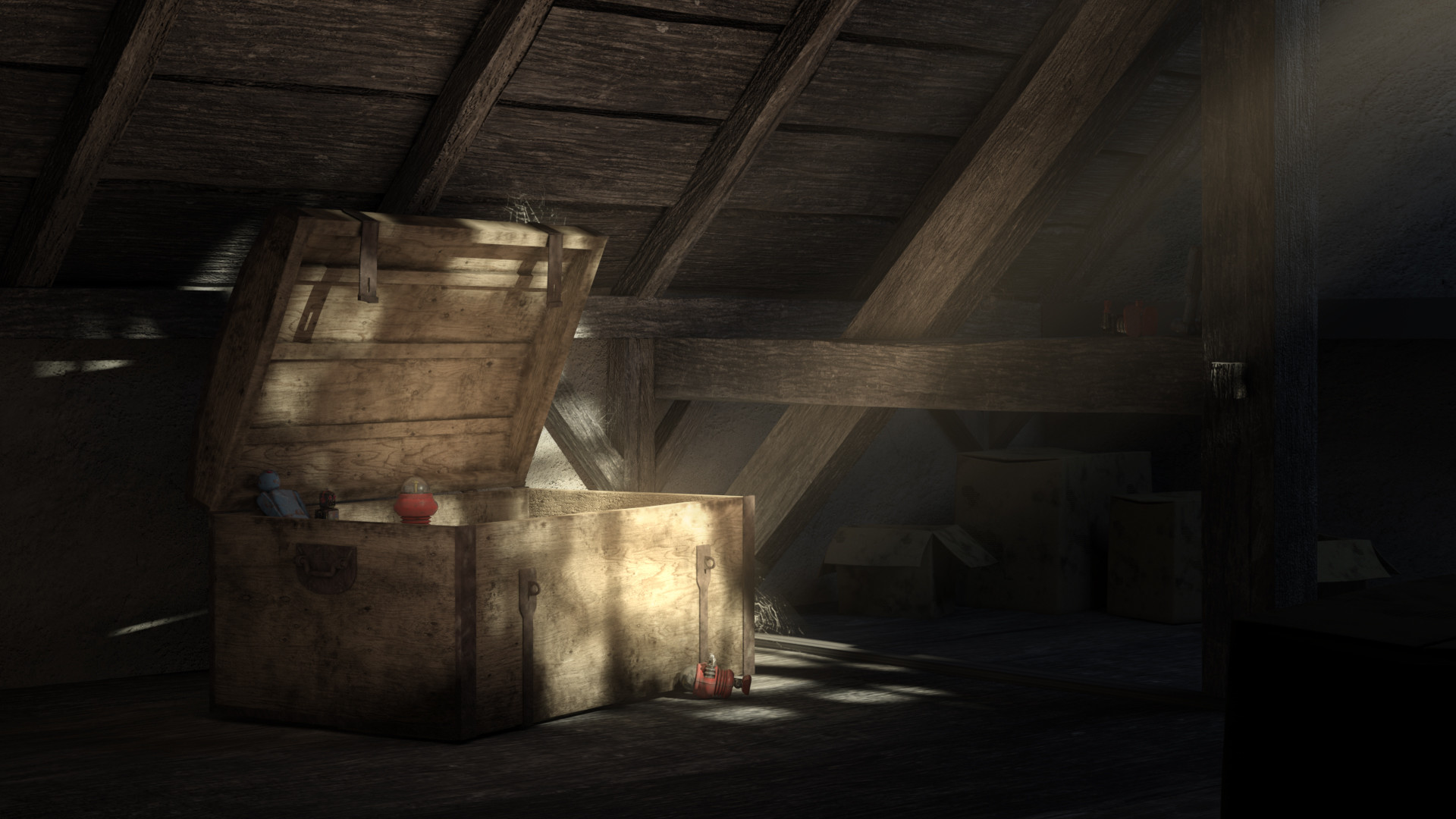 ArtStation - Attic chest