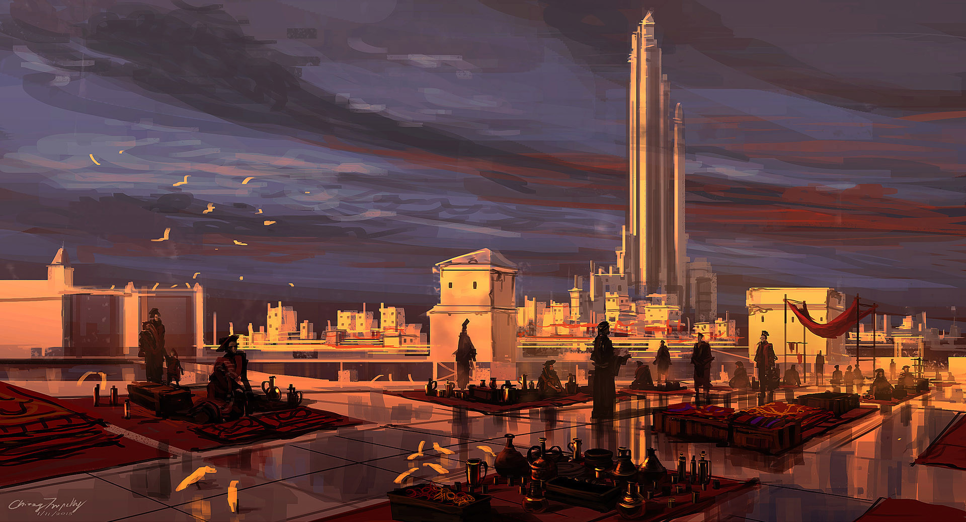 ArtStation - Evening Bazaar