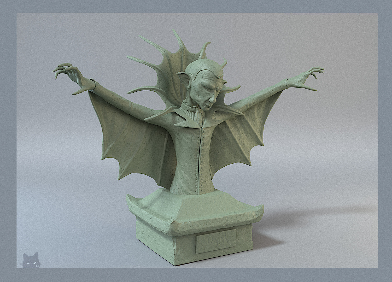 ArtStation - vampire bust sculpt