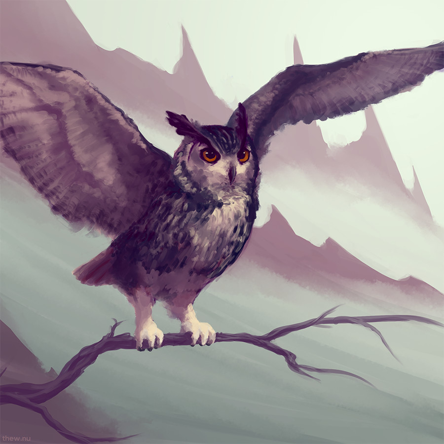 ArtStation - Eurasian Eagle Owl
