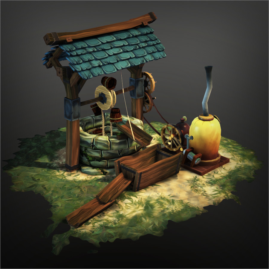 ArtStation - steam well
