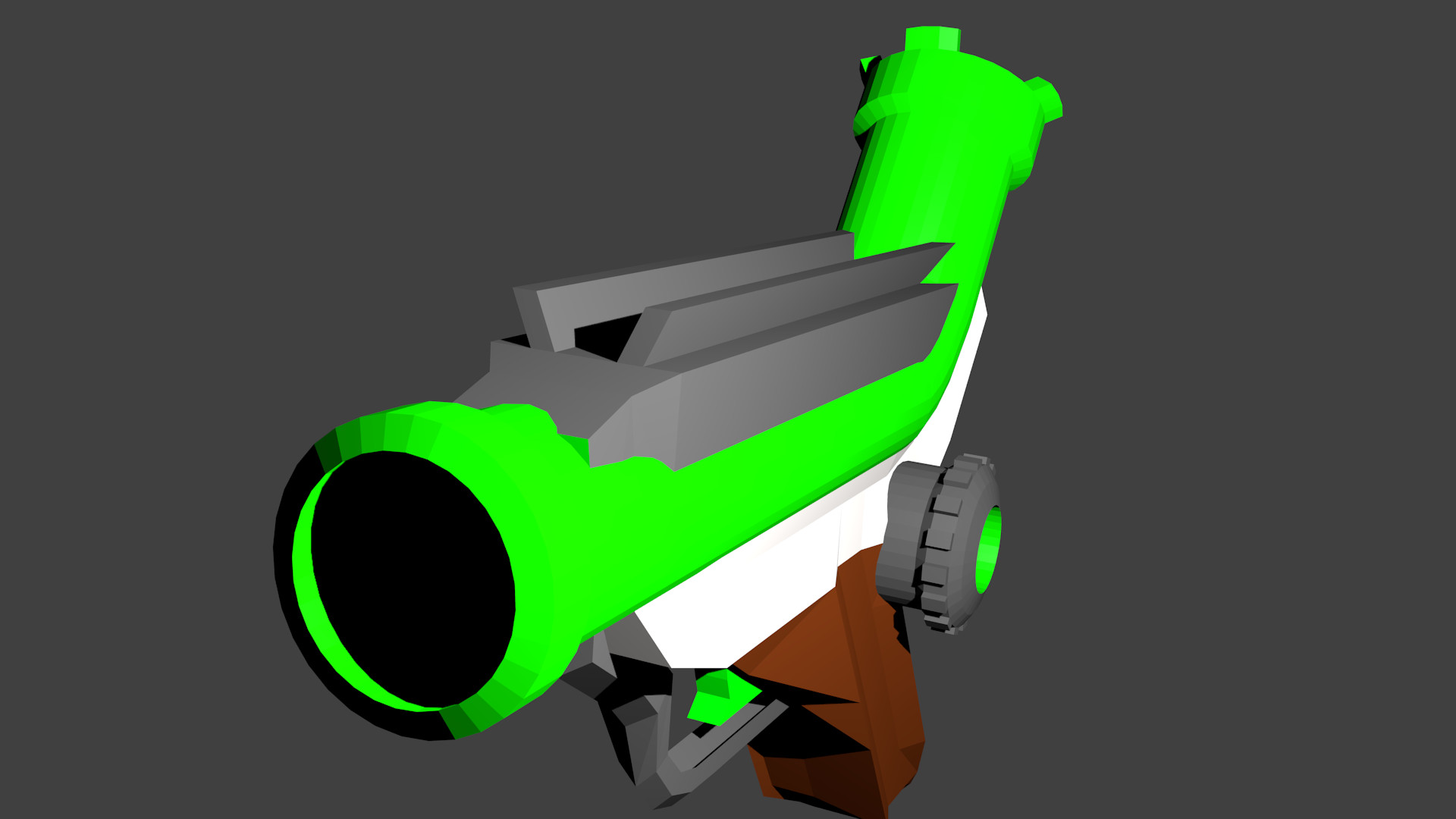 ArtStation - Blender 3D Model: Plasma Handgun (Low Poly)