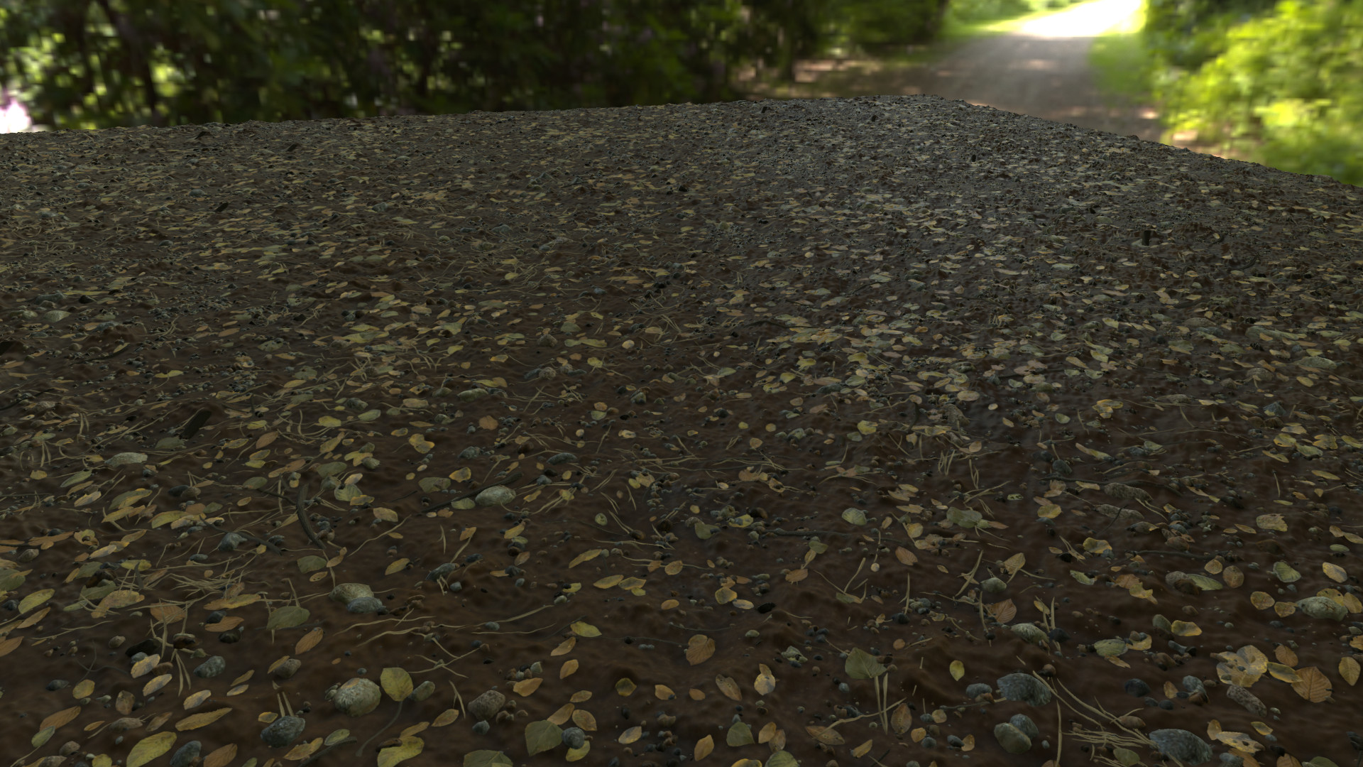 ArtStation - Hilltop ground - leafy