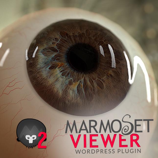 ArtStation - Low poly Realistic Eye with Marmoset Viewer