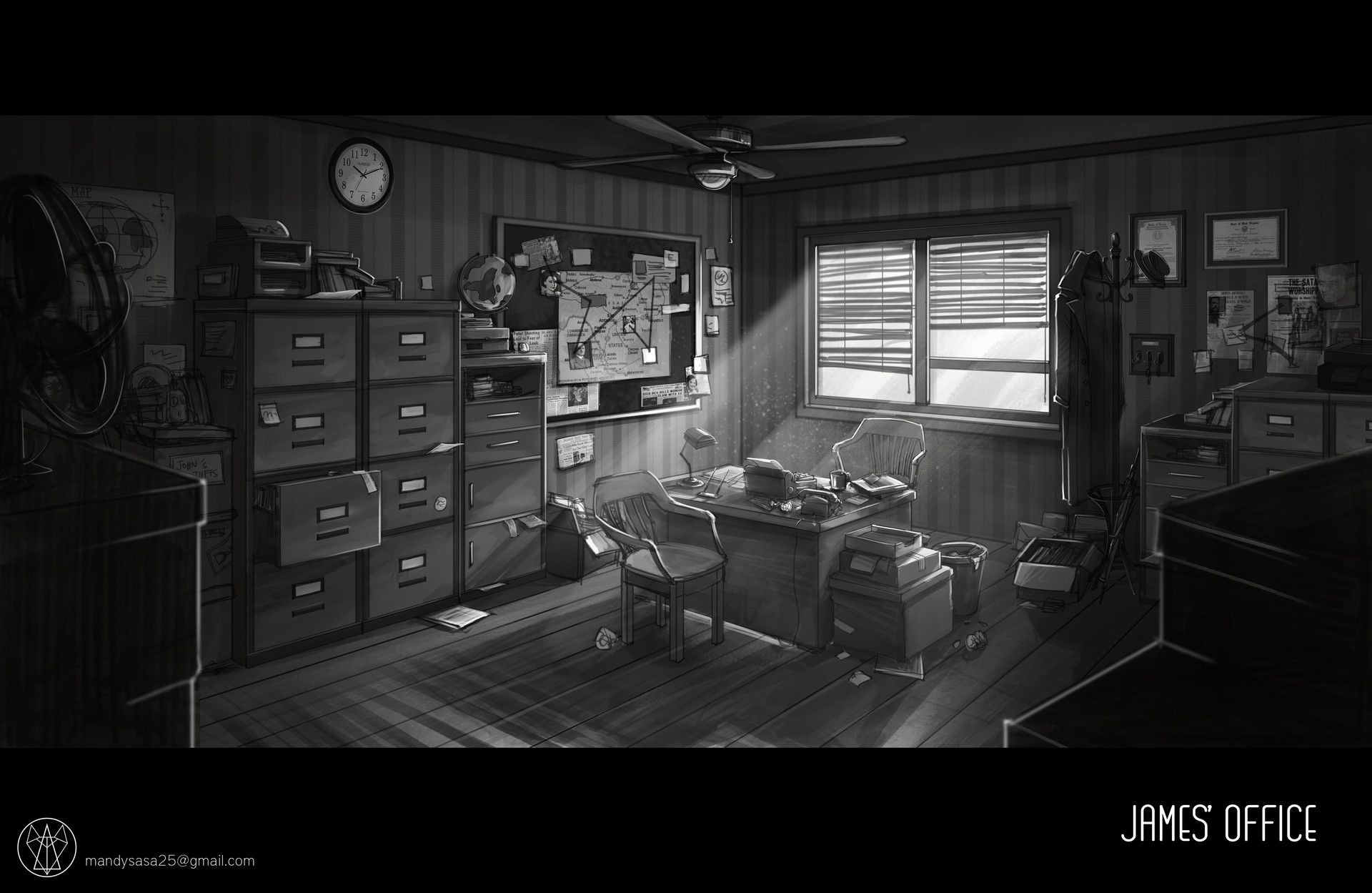 ArtStation - 1950 Detective Project