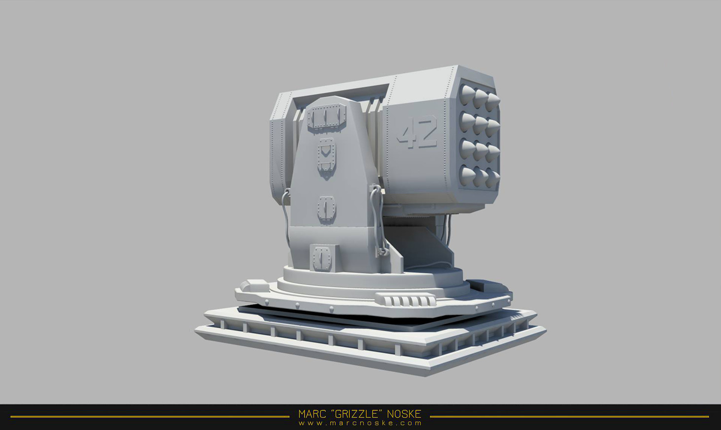 ArtStation - Ground To Air Missile Turret
