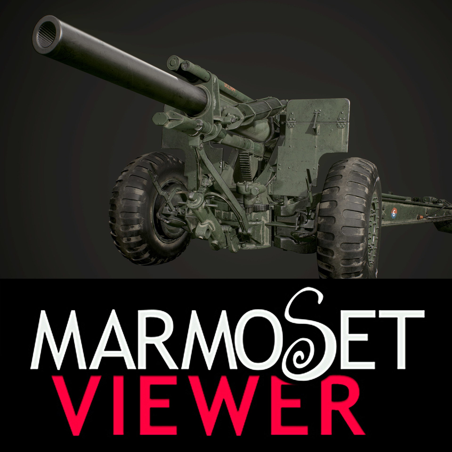 ArtStation - 155mm Howitzer M1 for PBR