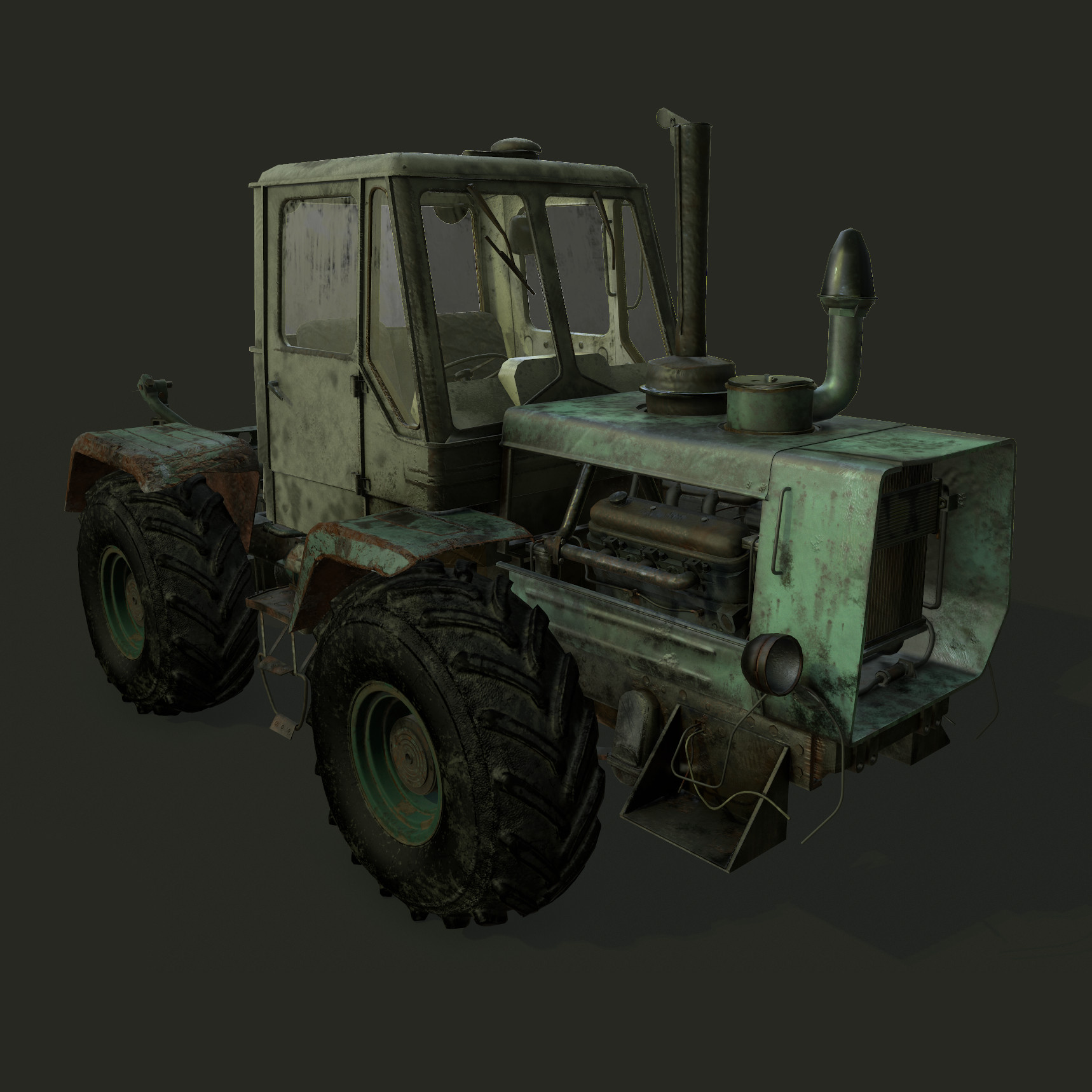 ArtStation - HTZ 150 Soviet tractor