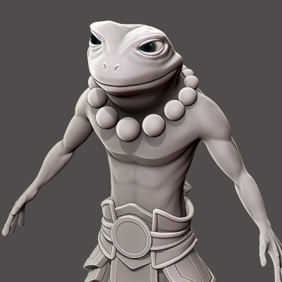 ArtStation - Frog - work in progress