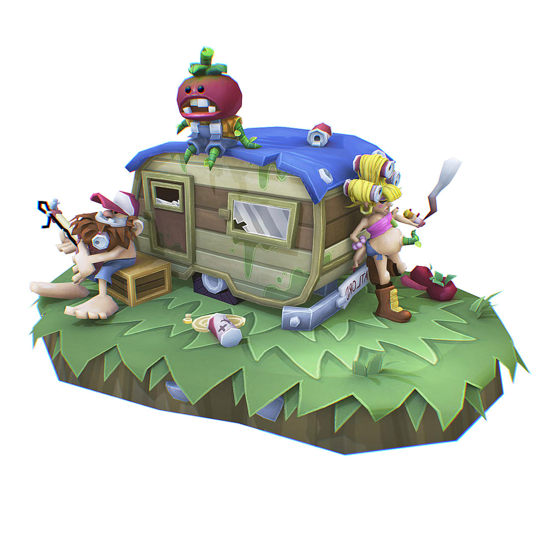 ArtStation - Uncle Cletus , Betty the Sister/Wife & the amazing TomatoChild