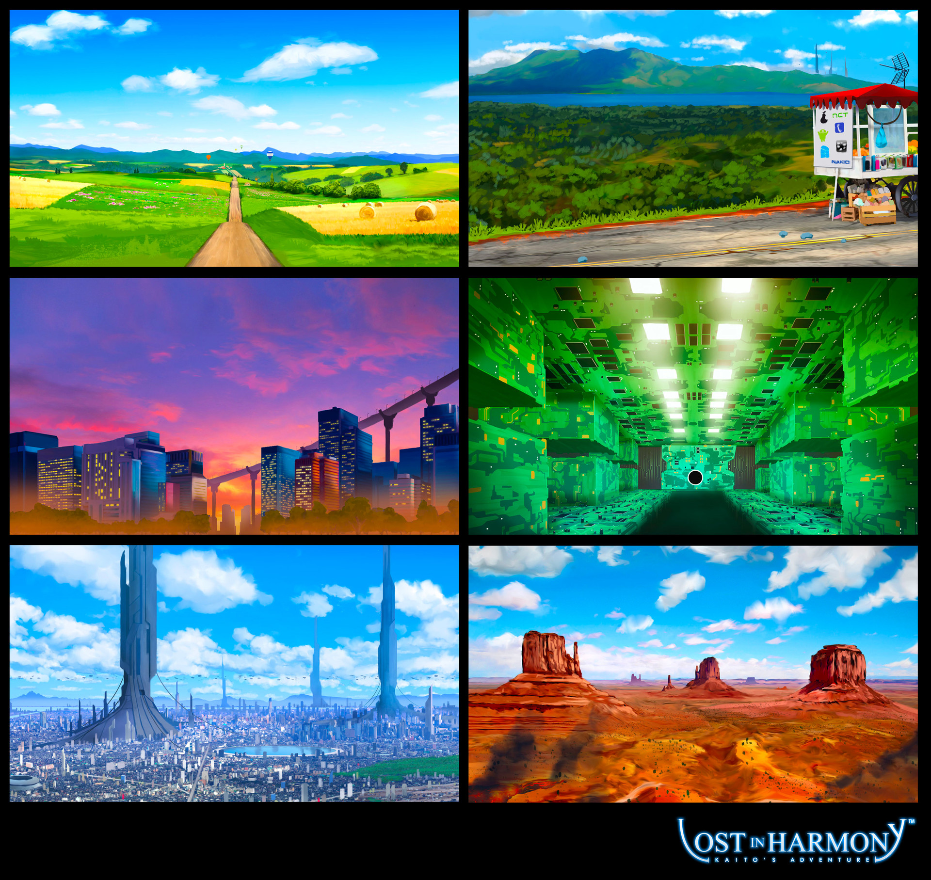 ArtStation - Lost in Harmony - Game Backgrounds