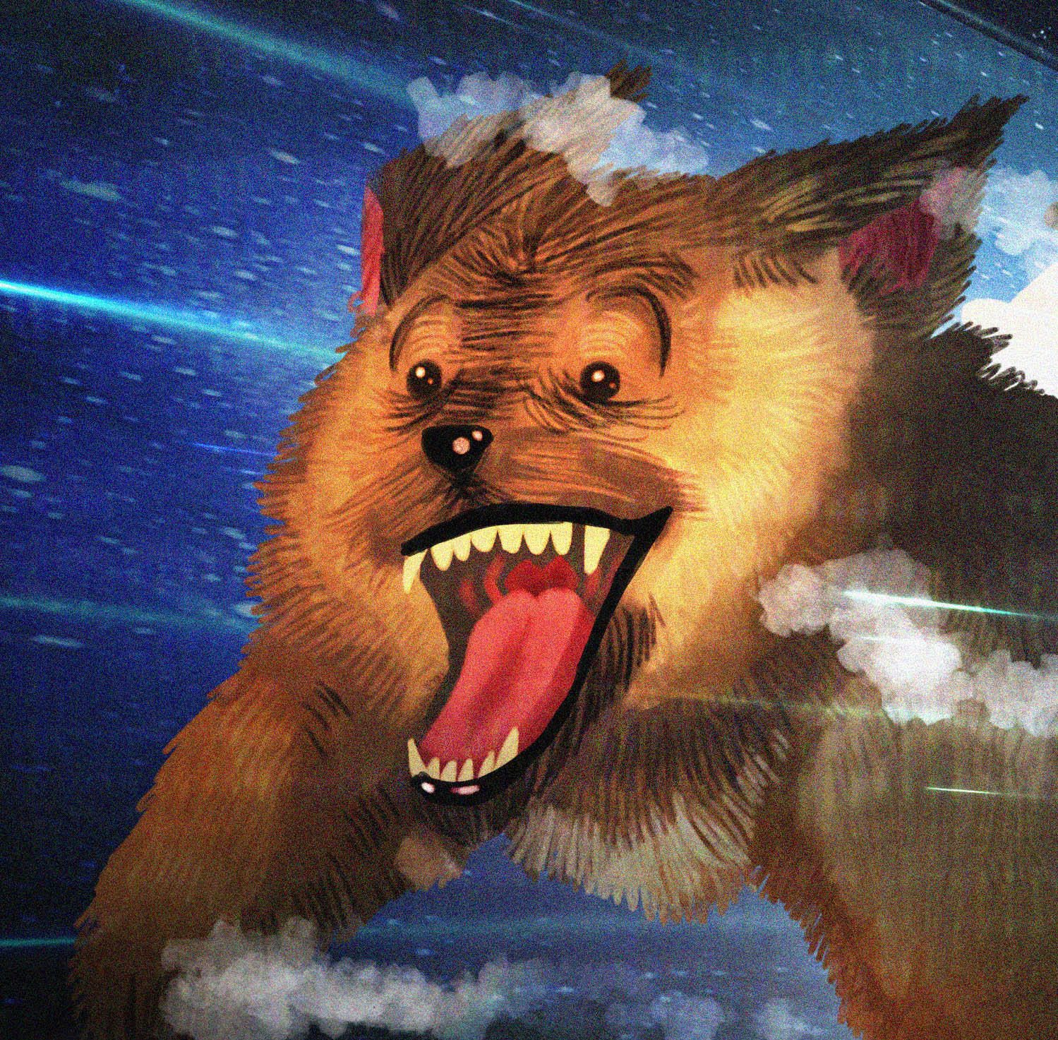 ArtStation - Space DOG an 80's Masterpiece