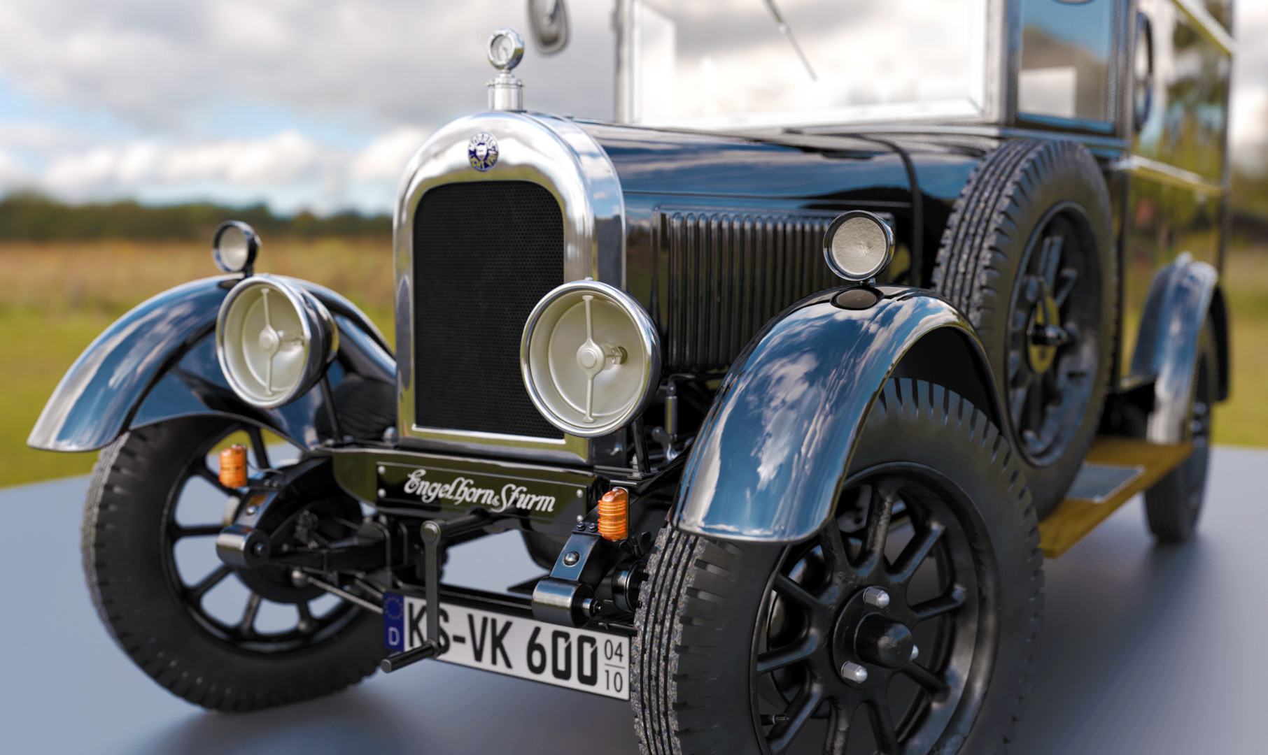 ArtStation - Oldtimer 3D car model “EGELCAR”