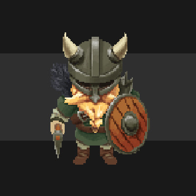 ArtStation - Viking Pixel Art, Julien Quilghini