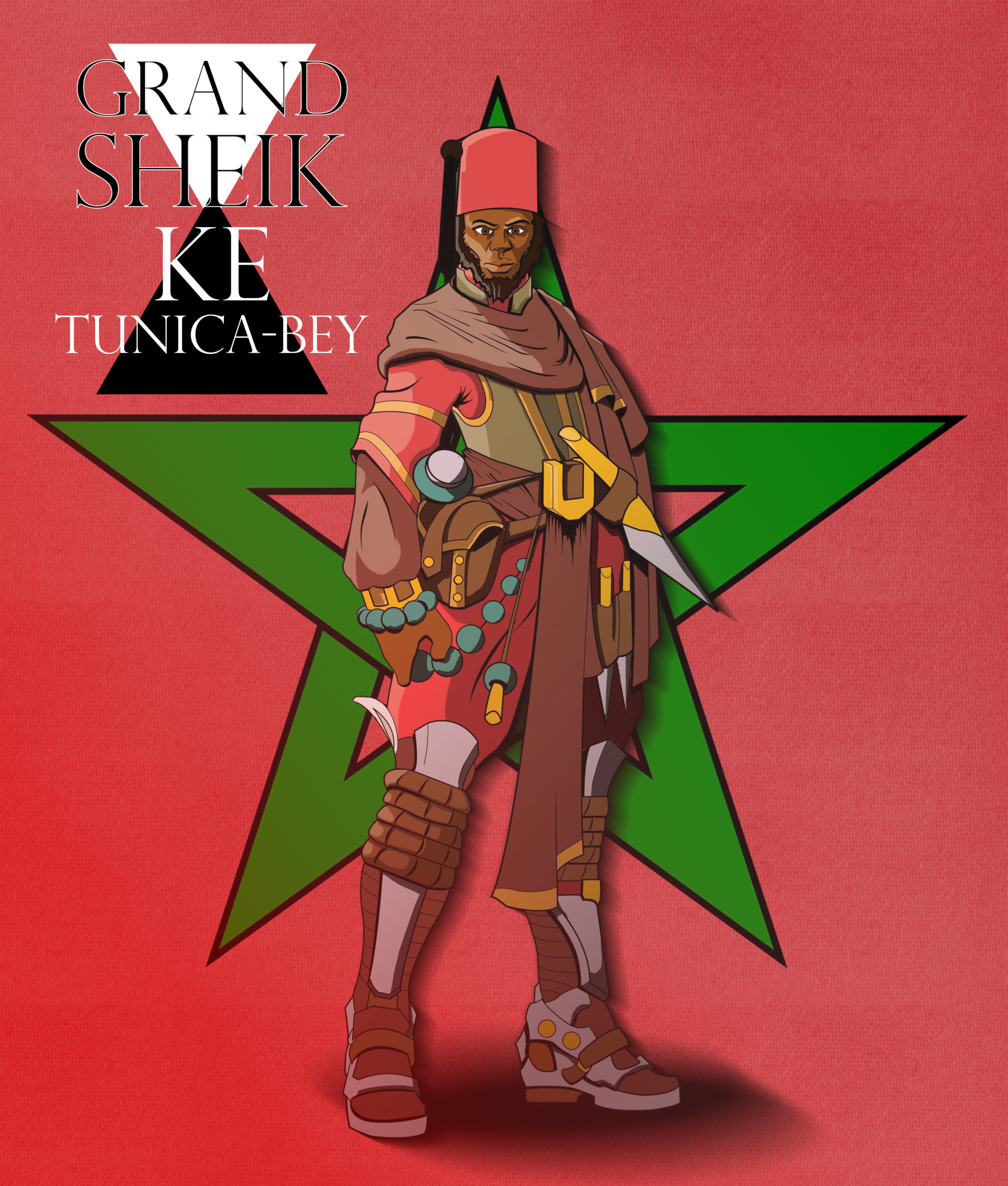 ArtStation - Process Of Grand Sheik Ke Tunica-Bey