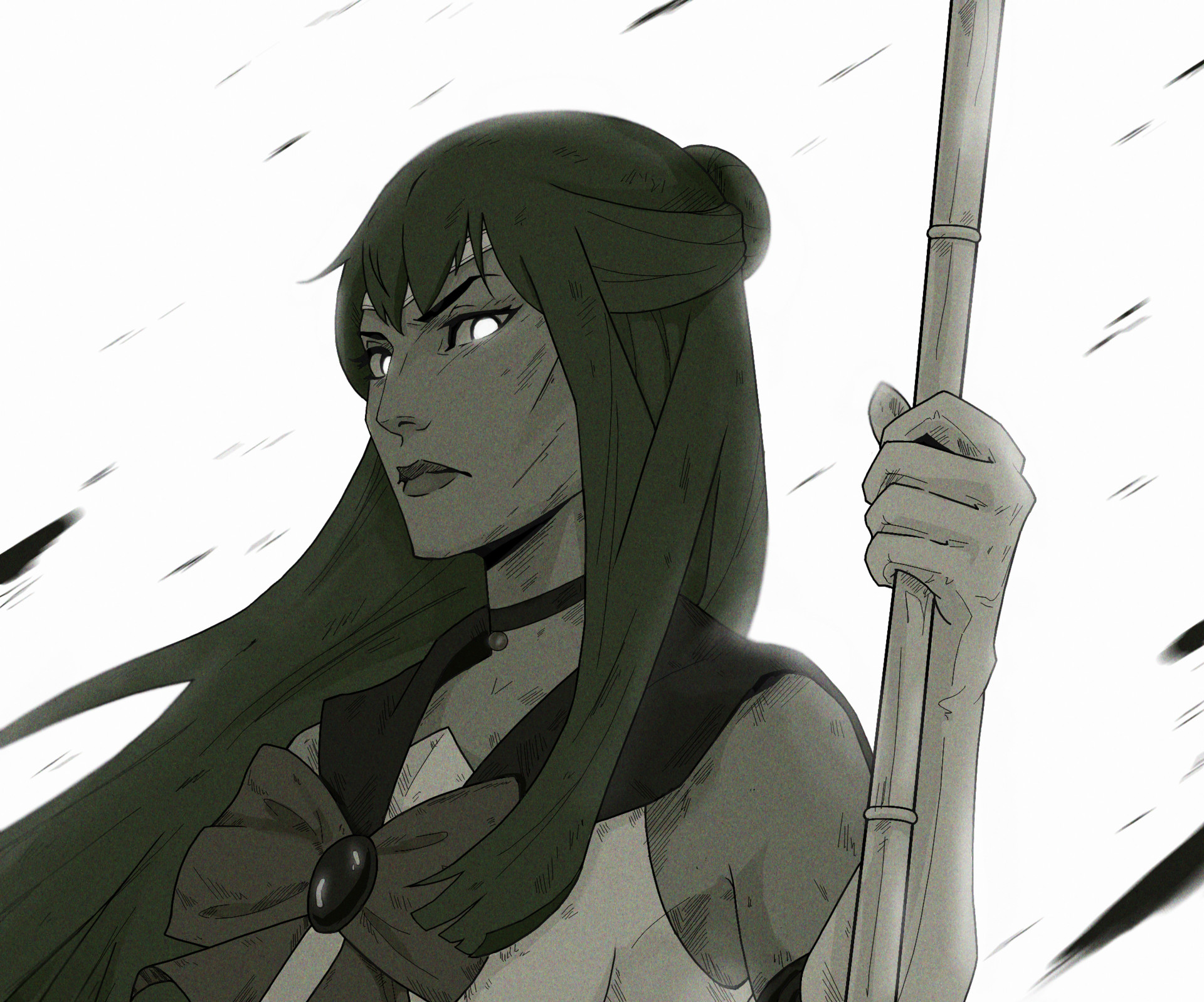 ArtStation - First Meetings - Chibiusa and the Senshi of Time