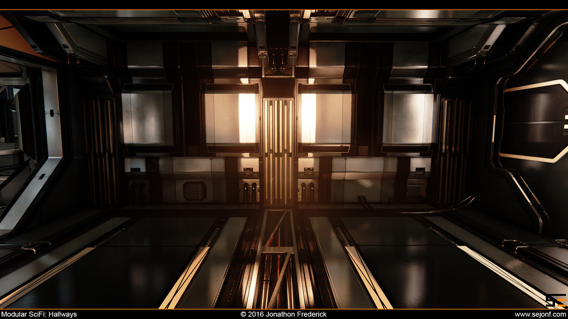 ArtStation - Modular SciFi Hallways