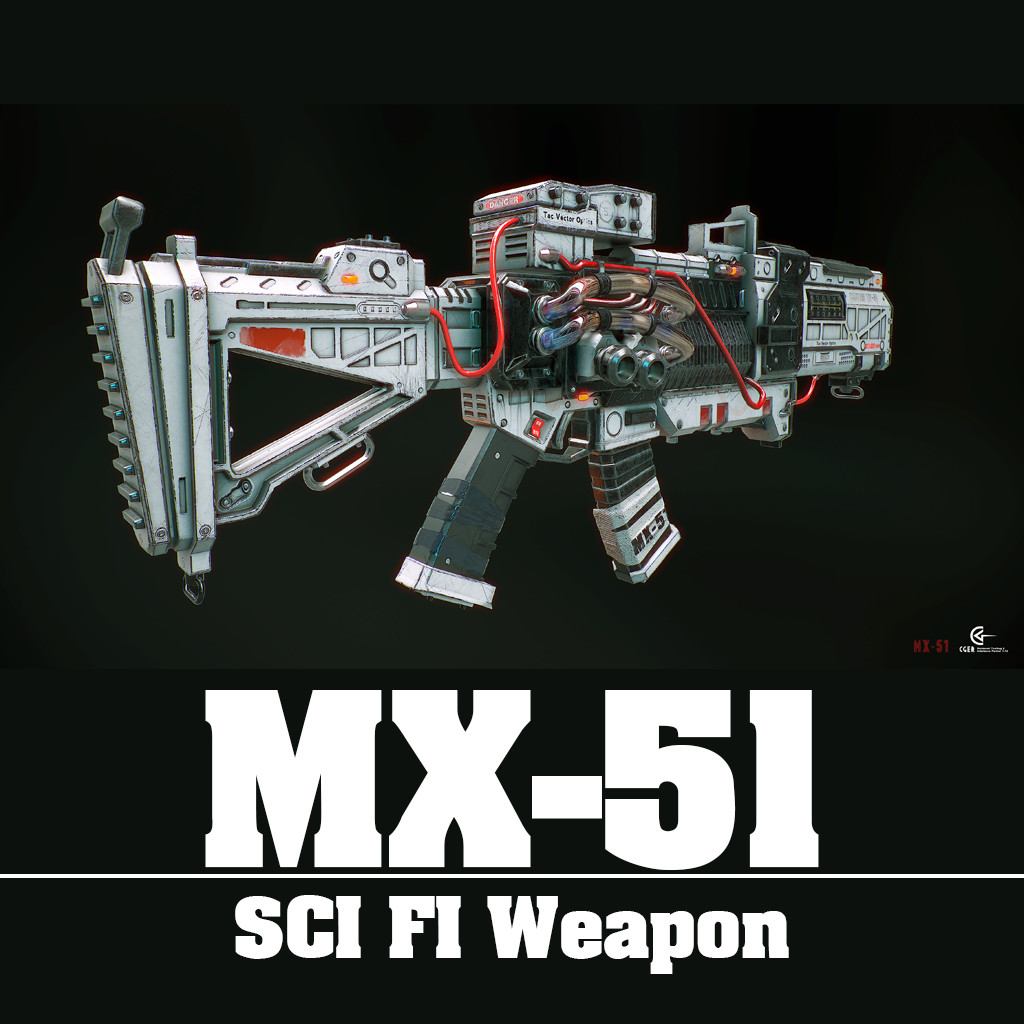 ArtStation - MX-51 SCI FI Weapon