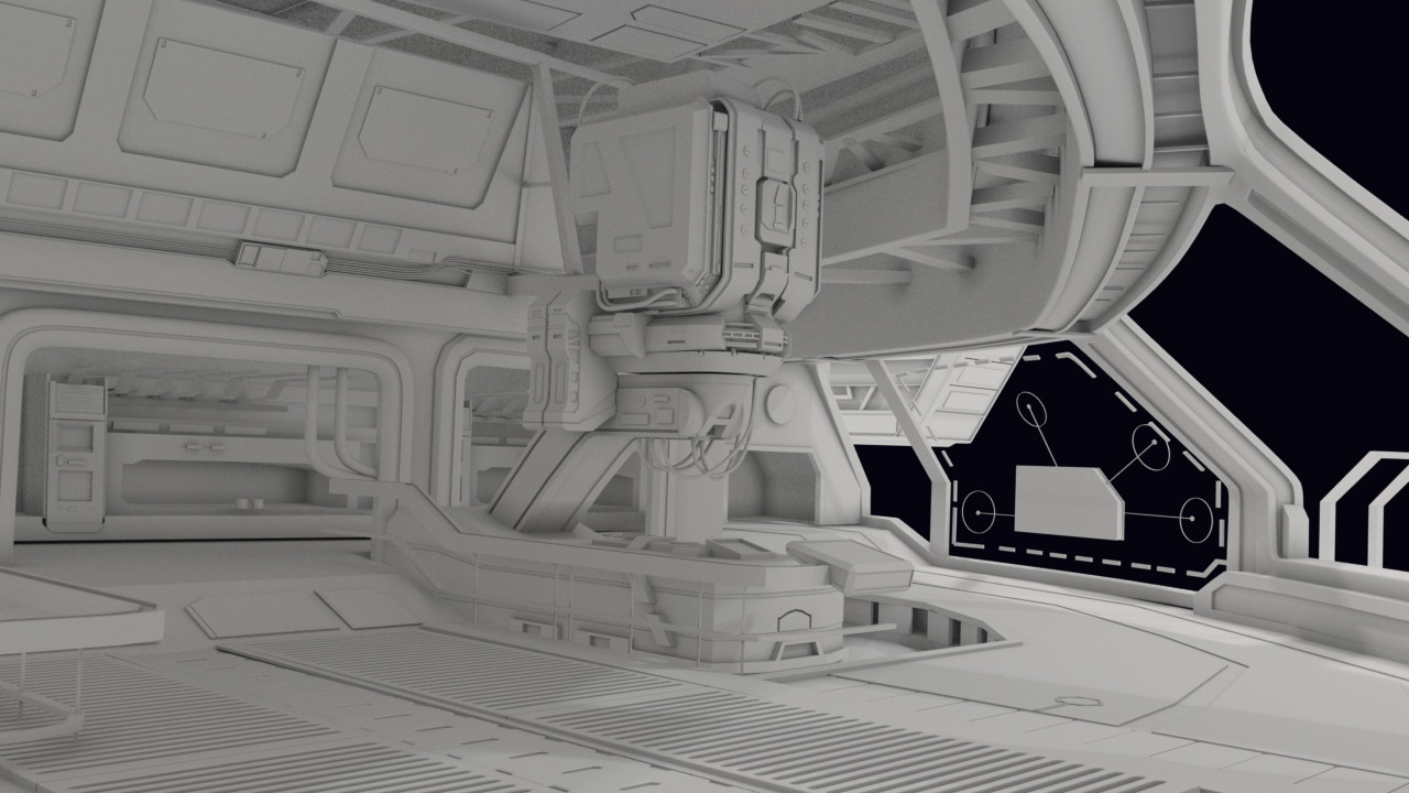 ArtStation - Space Ship Environment - Final