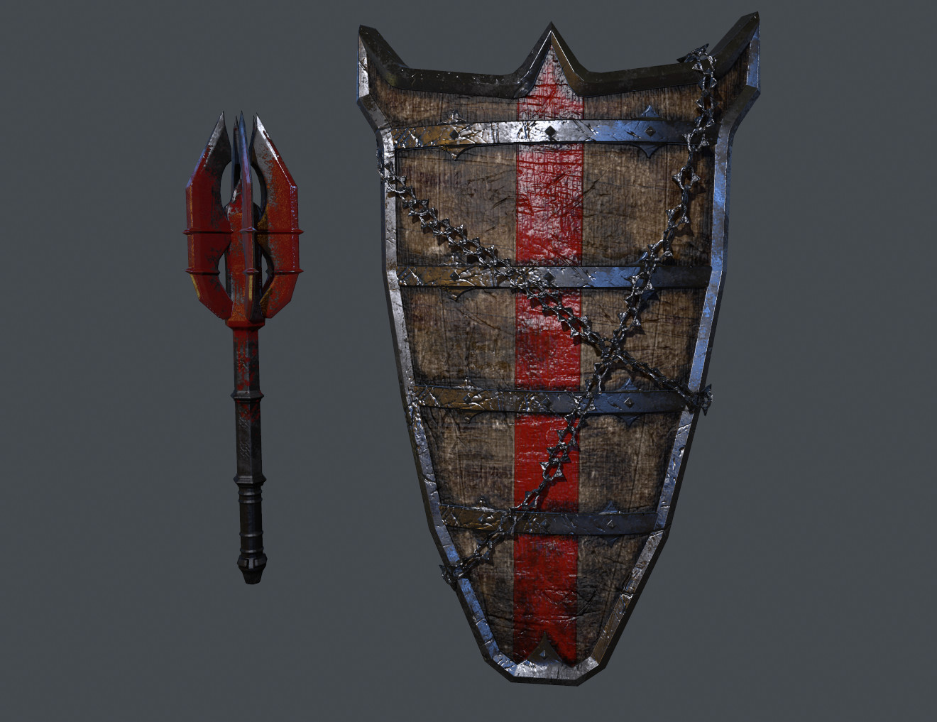 ArtStation - Mace & Sheild