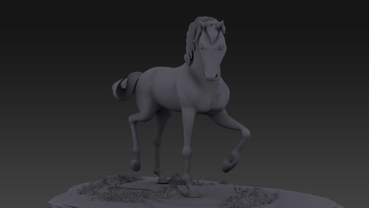 ArtStation - stylized horse
