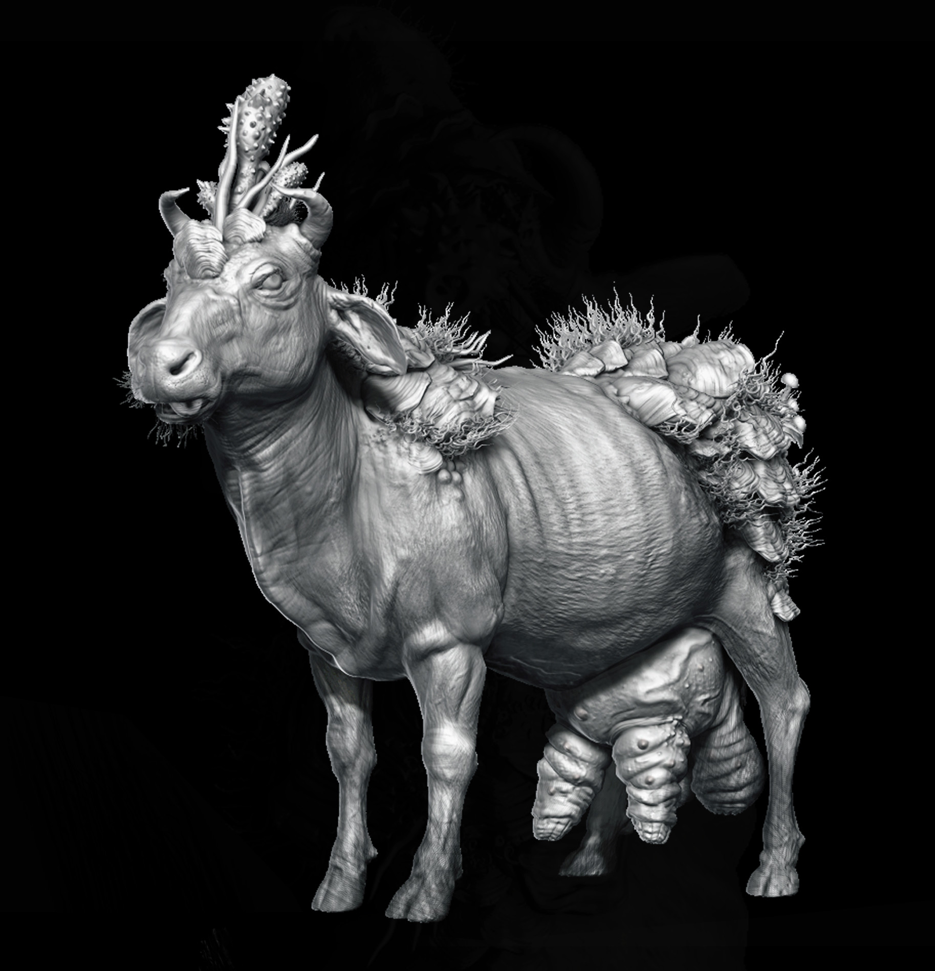 ArtStation - Infected Cow