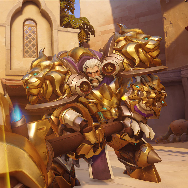 ArtStation - Overwatch Reinhardt (LionHardt skin), Hong Chan Lim