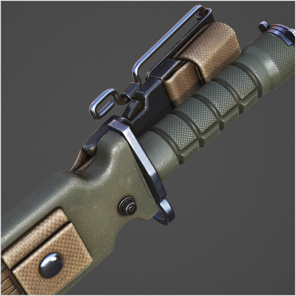 ArtStation - M9 Phrobis Knife + Sheath