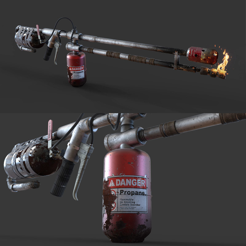 ArtStation - The Last Of Us Flamethrower (Tutorial)