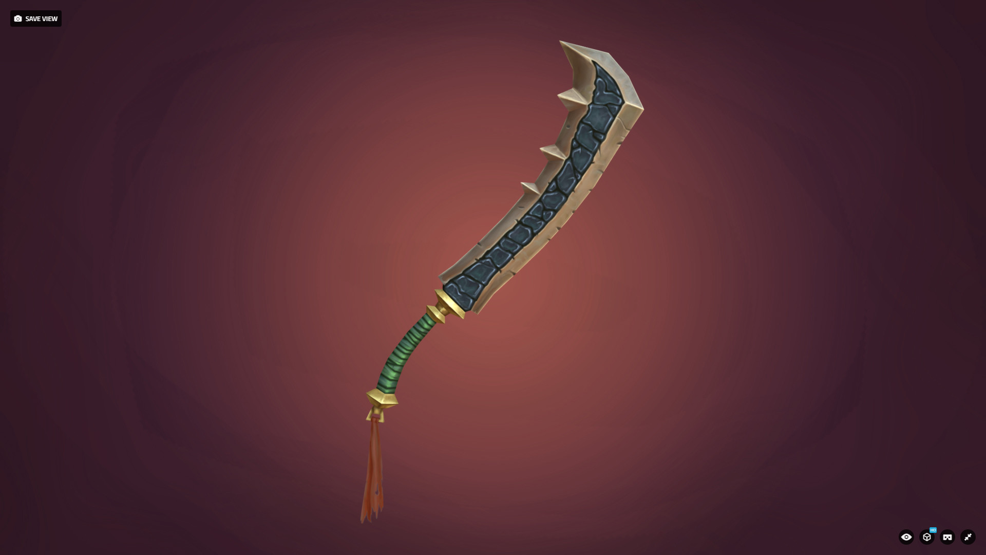 ArtStation - Ice Dragon's Teeth | Lowpoly Sword