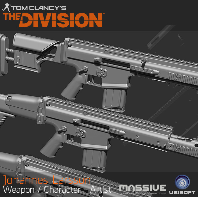 ArtStation - The Division - SCAR-H