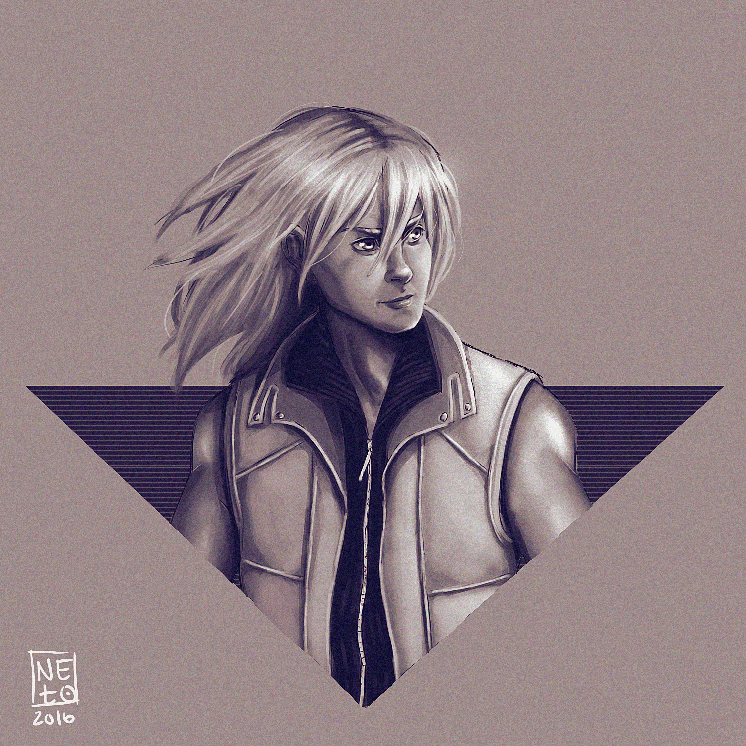 ArtStation - Riku Bust/values Study