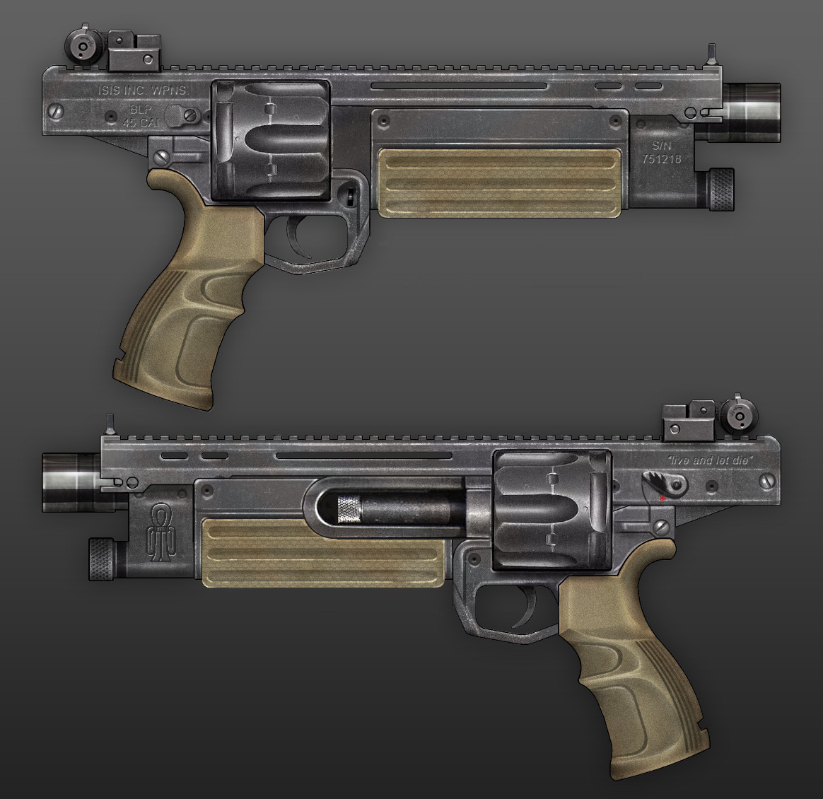 Futuristic Airsoft Revolver