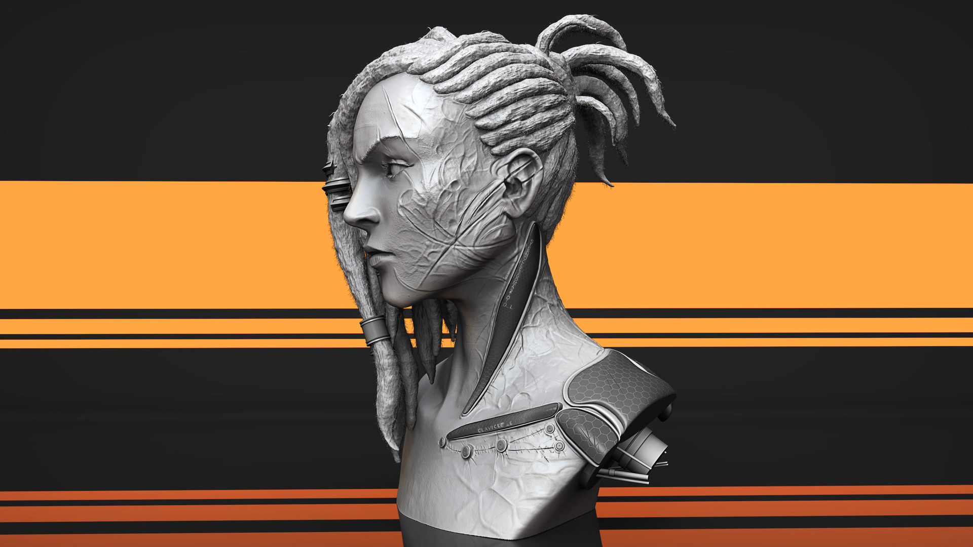 ArtStation - Mallory Head Sculpt