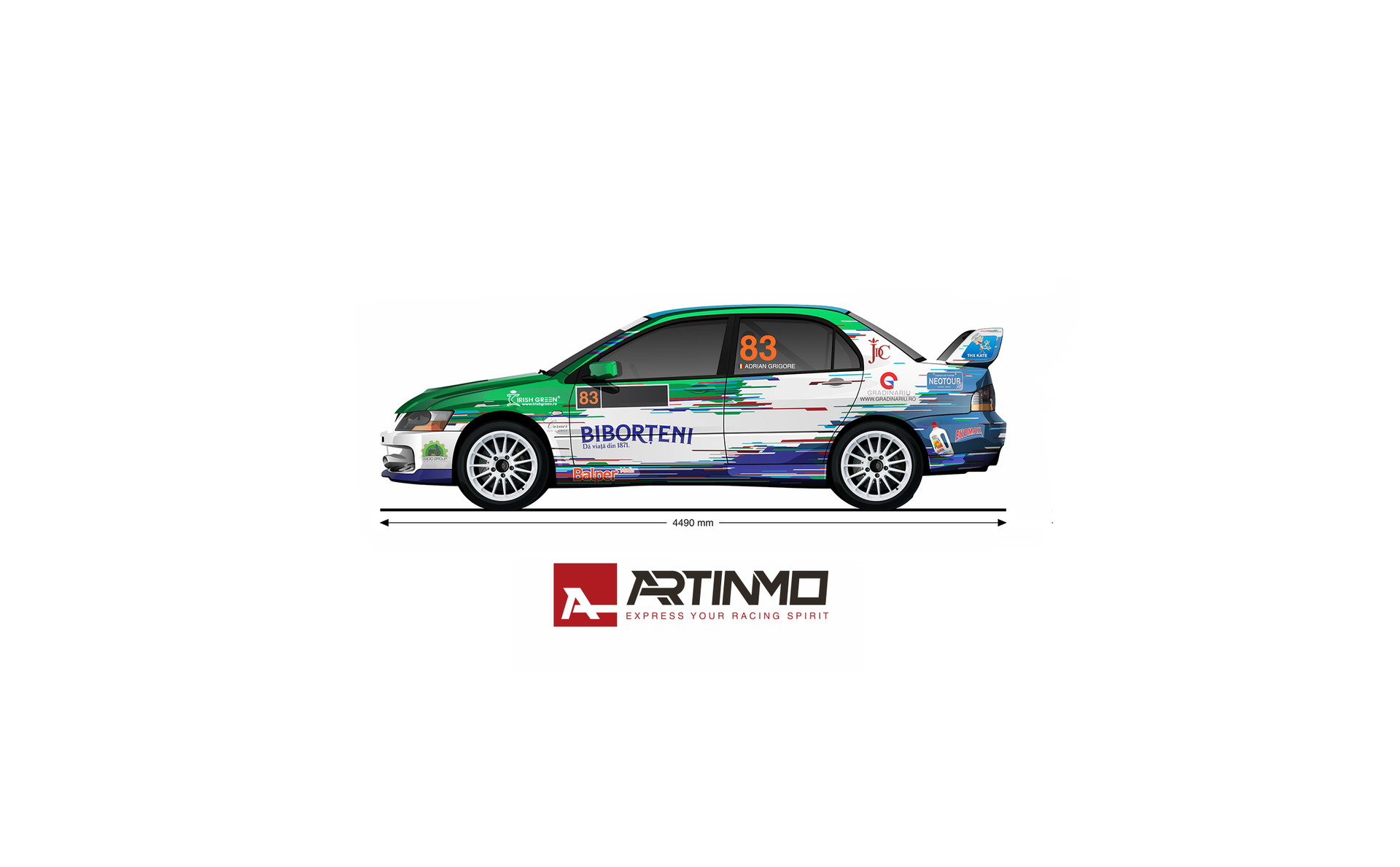ArtStation - Mitsubishi Lancer Evo IX livery