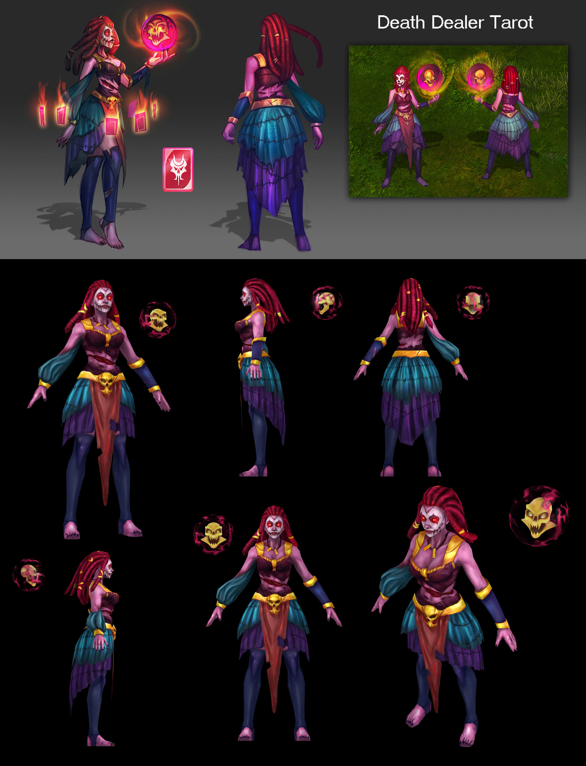 ArtStation - Death Dealer Tarot Hon Skin