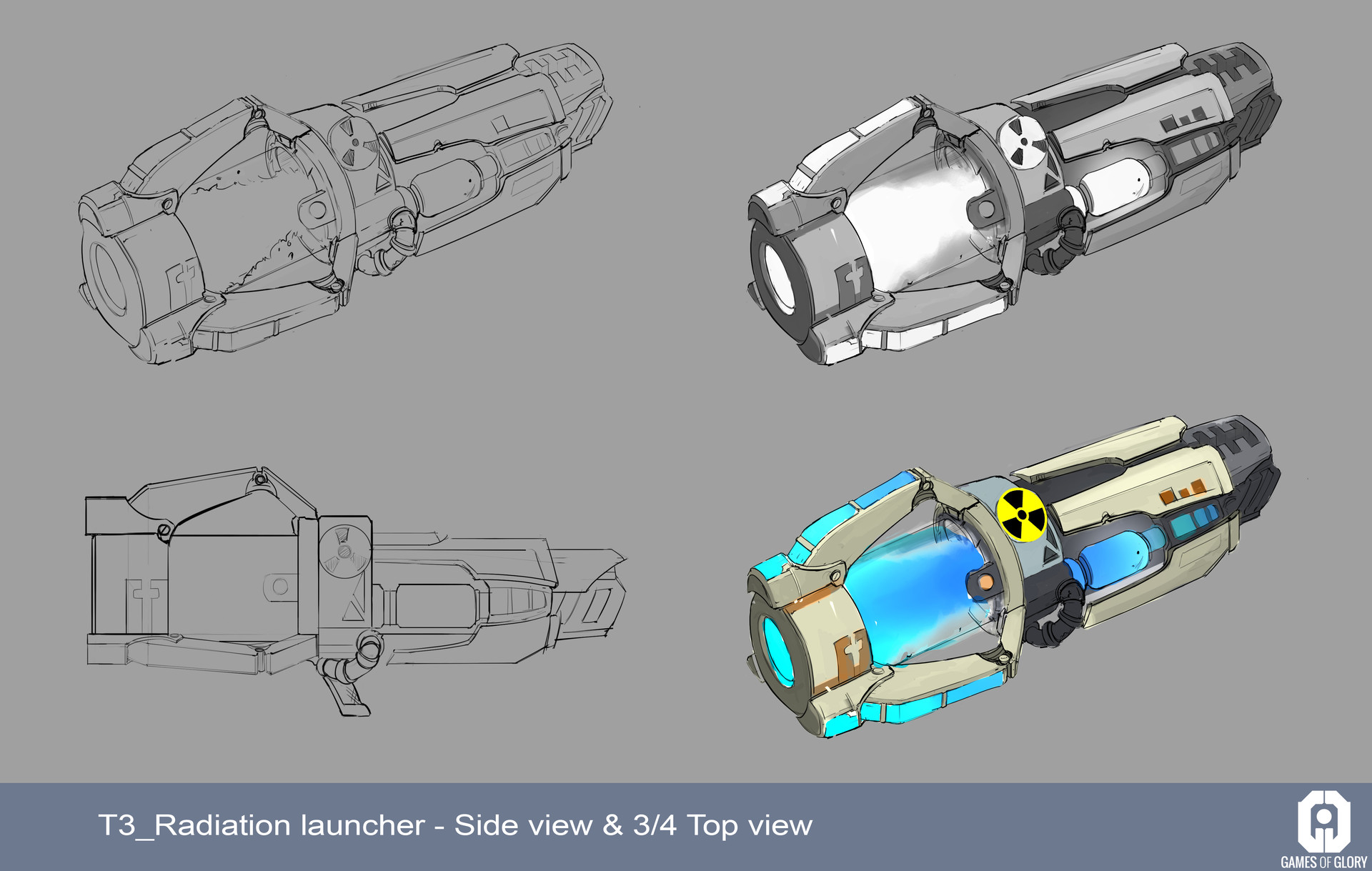 ArtStation - Rail Rifle, Radiation Launcher and Phasing Sniper