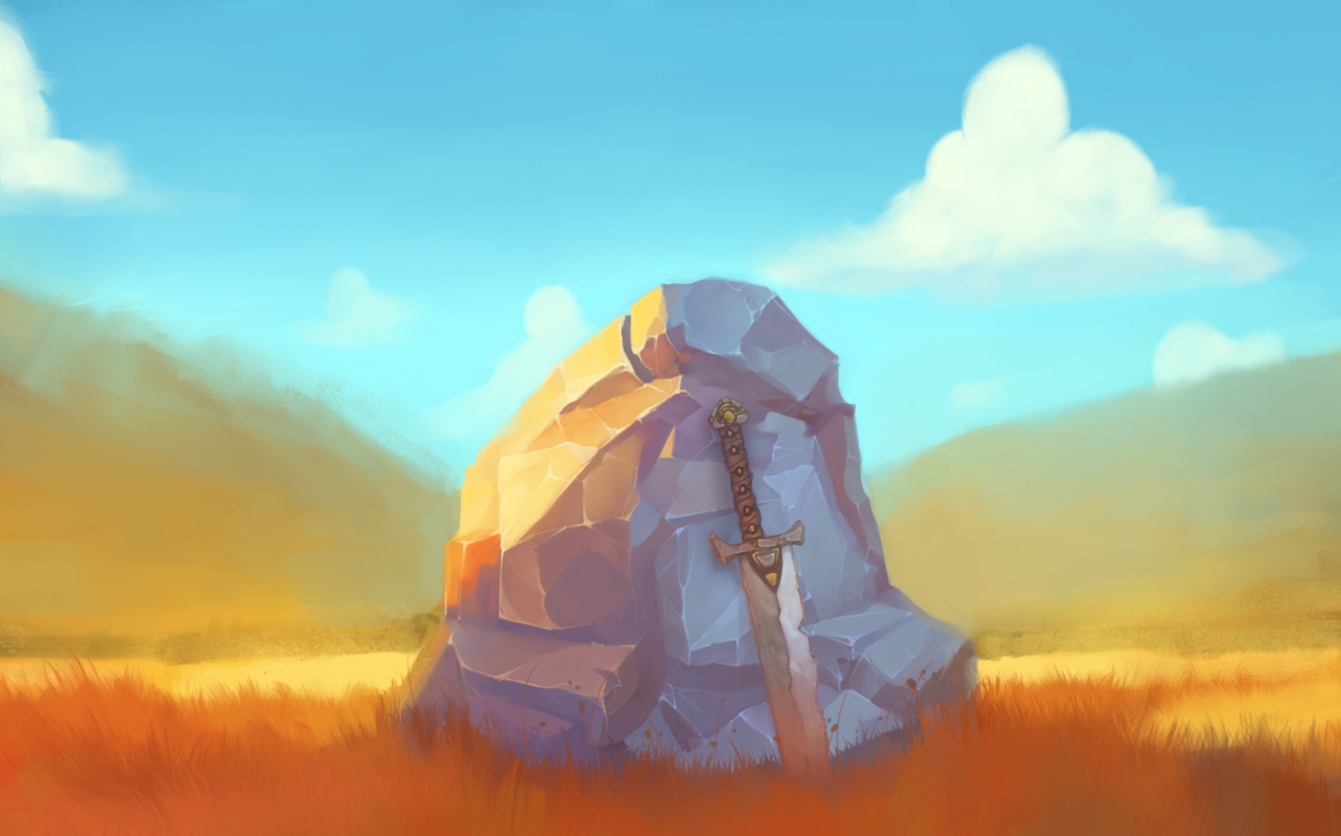 ArtStation - Sword on the Stone
