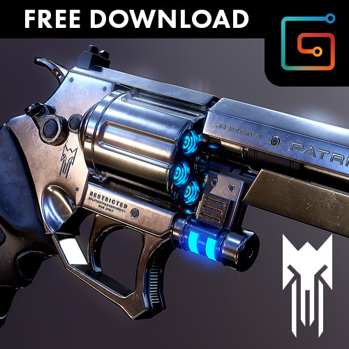ArtStation - [Free Download] Near Future Revolver + Free Practice Kit