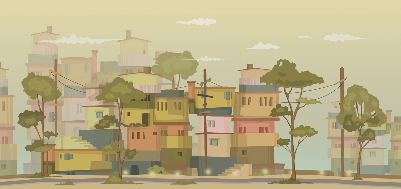 ArtStation - 2D runner game project environments design